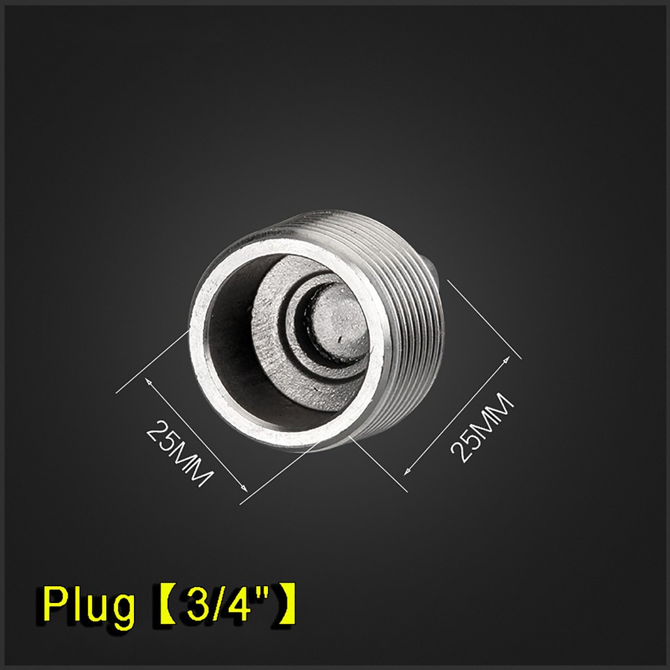 BSP Female End Cap / Male Plug Pipe Fittings Hose Tube Stop Stainless ...