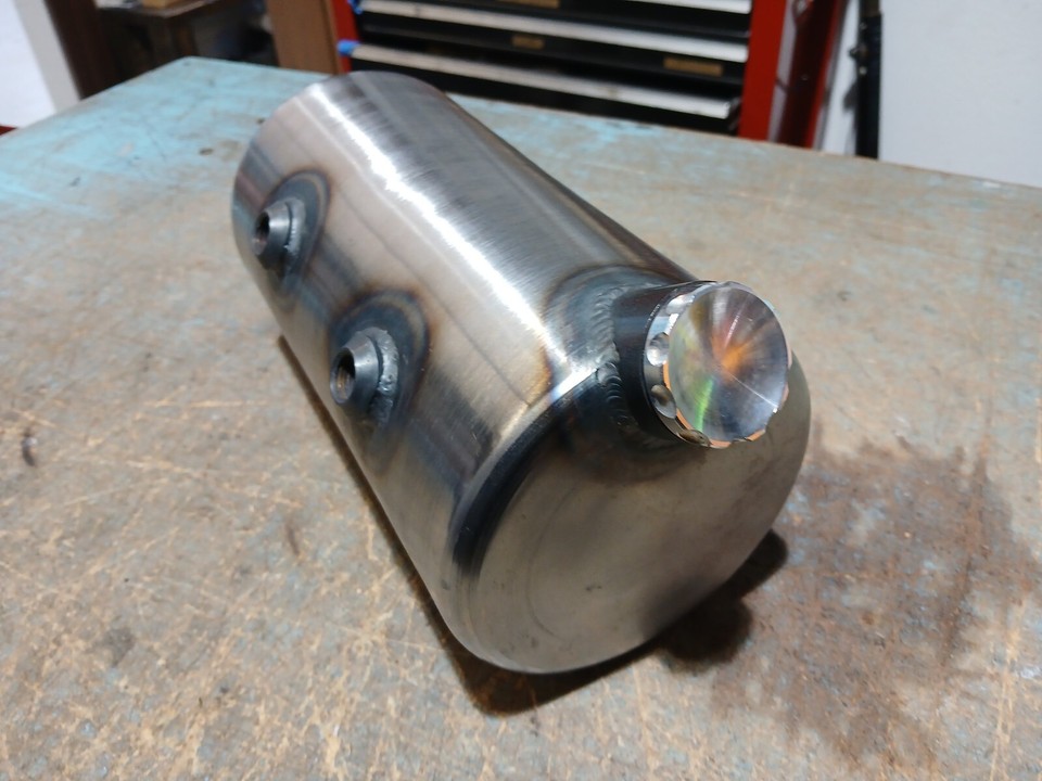Led Sled Customs Smoothie Oil Tank for Harley-Davidson Choppers | eBay