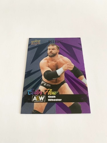2024 Upper Deck Allure Aew - Color Flow Cash Wheeler #CF-15 Blue Purple ...