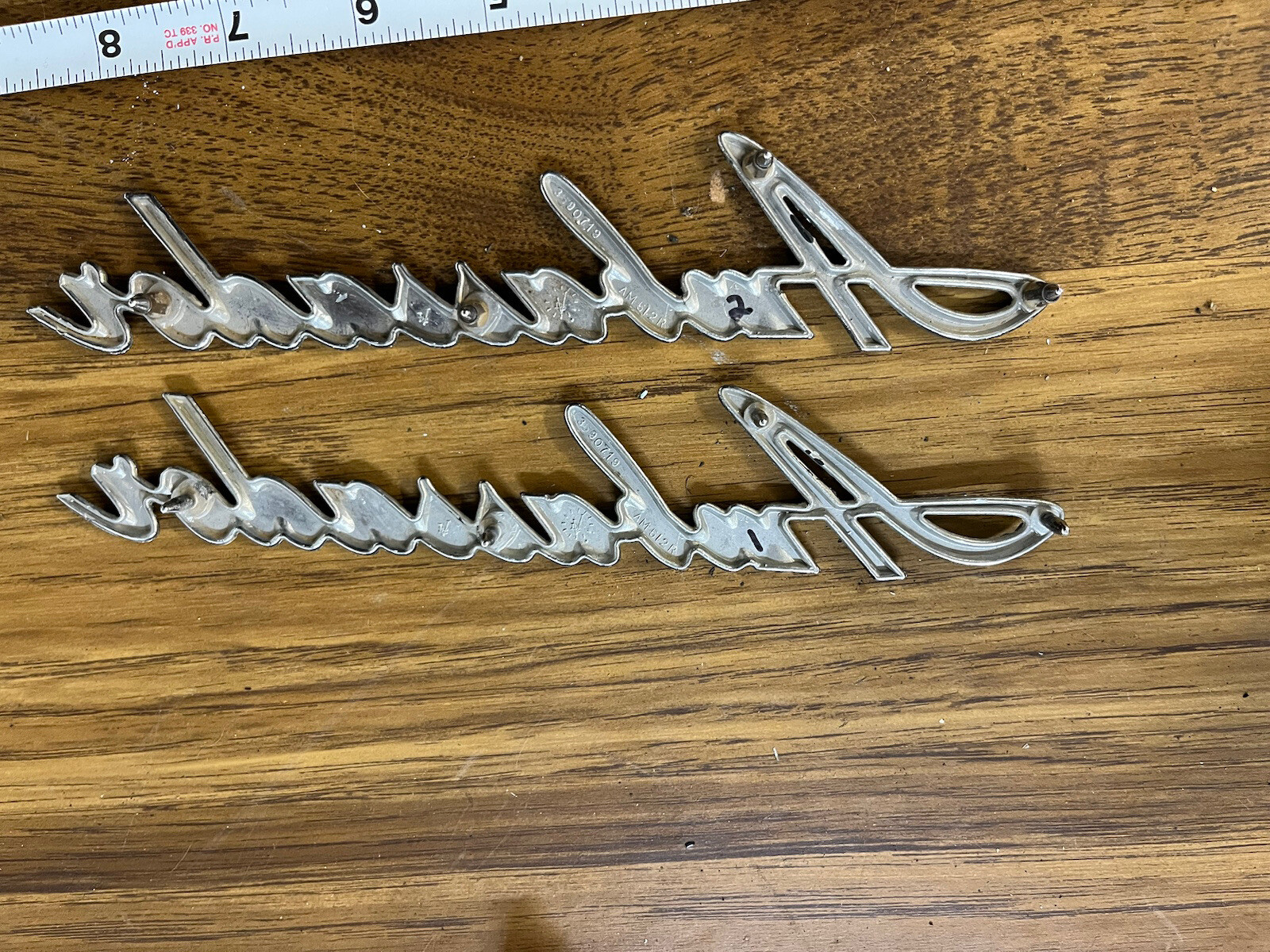 1967-1970 AMC RAMBLER AMBASSADOR #3590719 BADGES EMBLEMS VINTAGE 67-70 ...