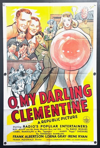 O, My Darling Clementine (1943) Original 1SH Movie Poster – Fine **Roy ...