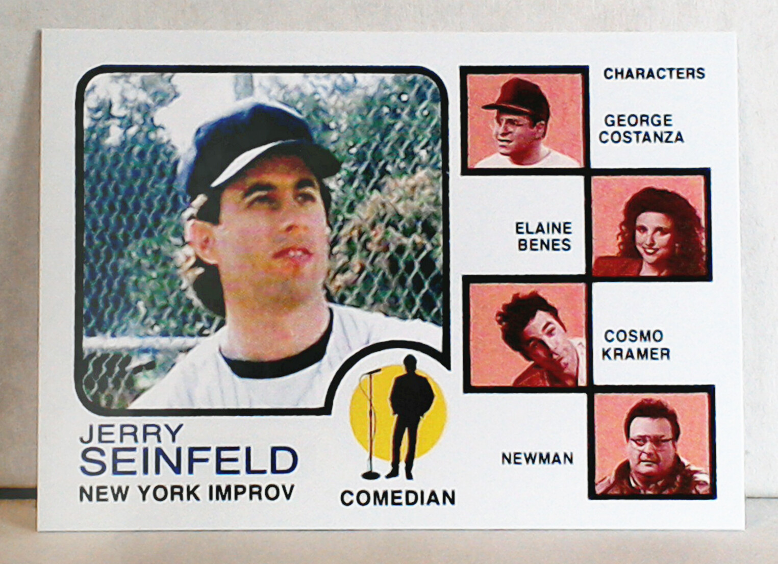 Jerry Seinfeld: Custom-Designed Trading Card George Elaine Kramer | eBay