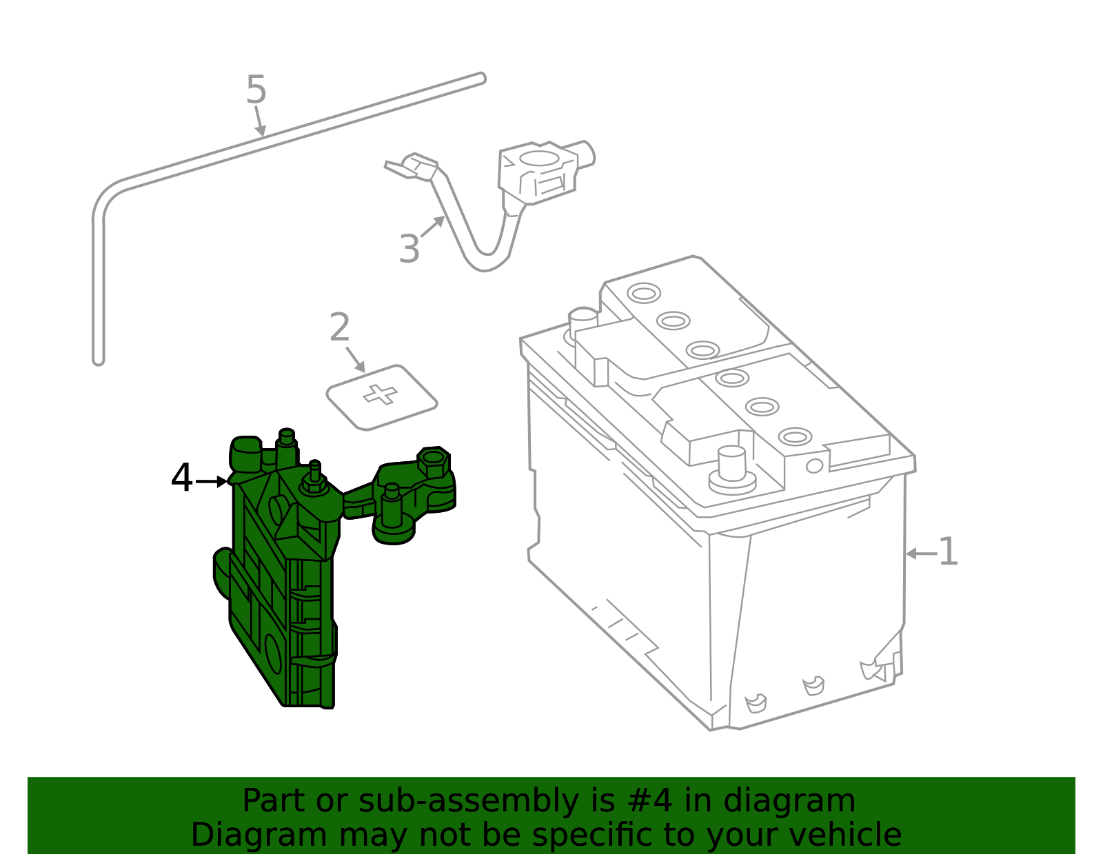 MERCEDES W205 Battery Tray Clamp Voltage Regulator Module OEM ...