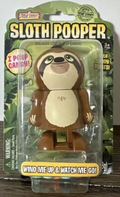 Treat Street Sloth Pooper Wind Up Walking Candy Dispenser w/Candy ...