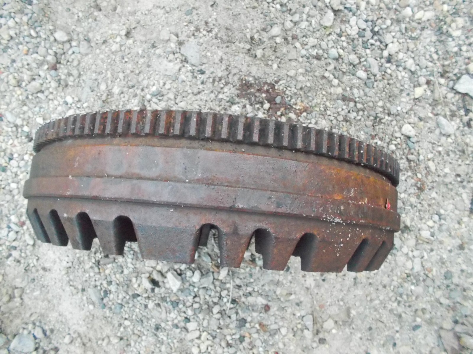 Massey Ferguson 135 MF Tractor ORIGNAL gas engine flywheel w/ starter ...