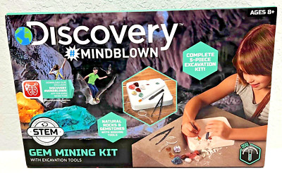 Gem Mining Kit Discovery Mindblown W/Excavation Tools STEM Science ...