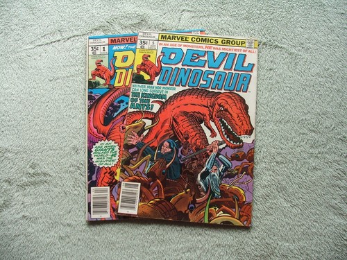 Marvel Comics lot of 2 Devil Dinosaur 1, 5. Jack Kirby 1978 | eBay