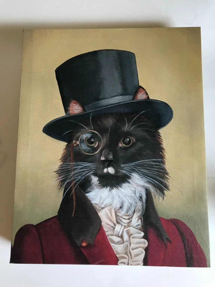 Monocle Top Hat Cat