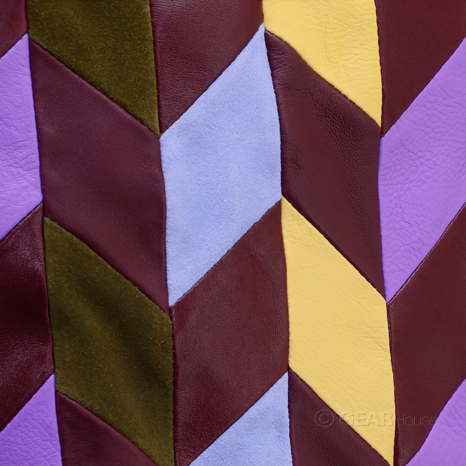 FOSSIL Gigi Drawstring Shoulder Bag Multicolor Purple Leather Patterned ...