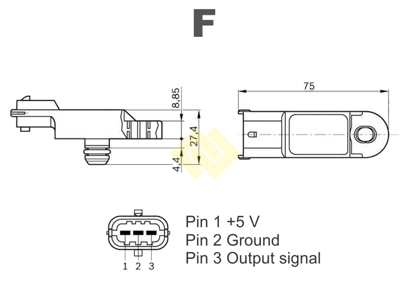 BOSCH 0281002996 ,0281002997 INTAKE MANIFOLD MAP PRESSURE SENSOR ...