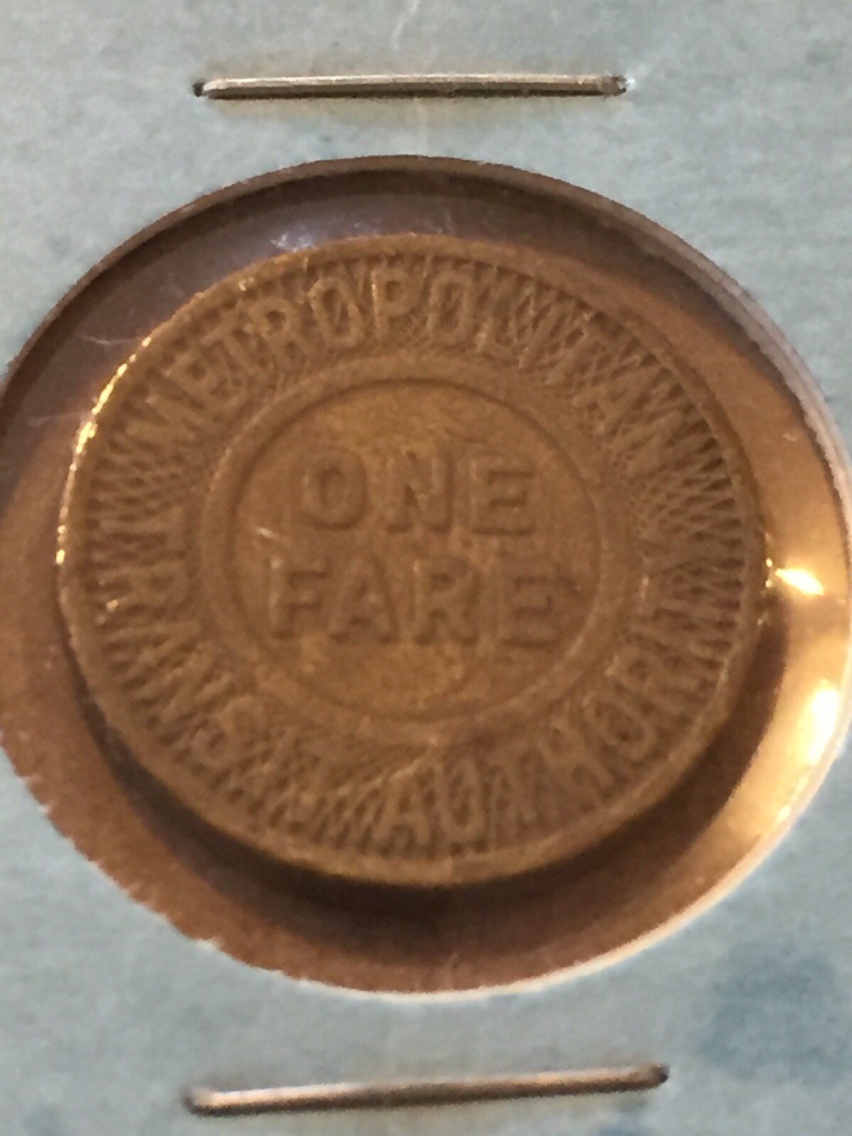 Token Metropolitan Transit Authority One Fare Vintage Coin Collectables ...