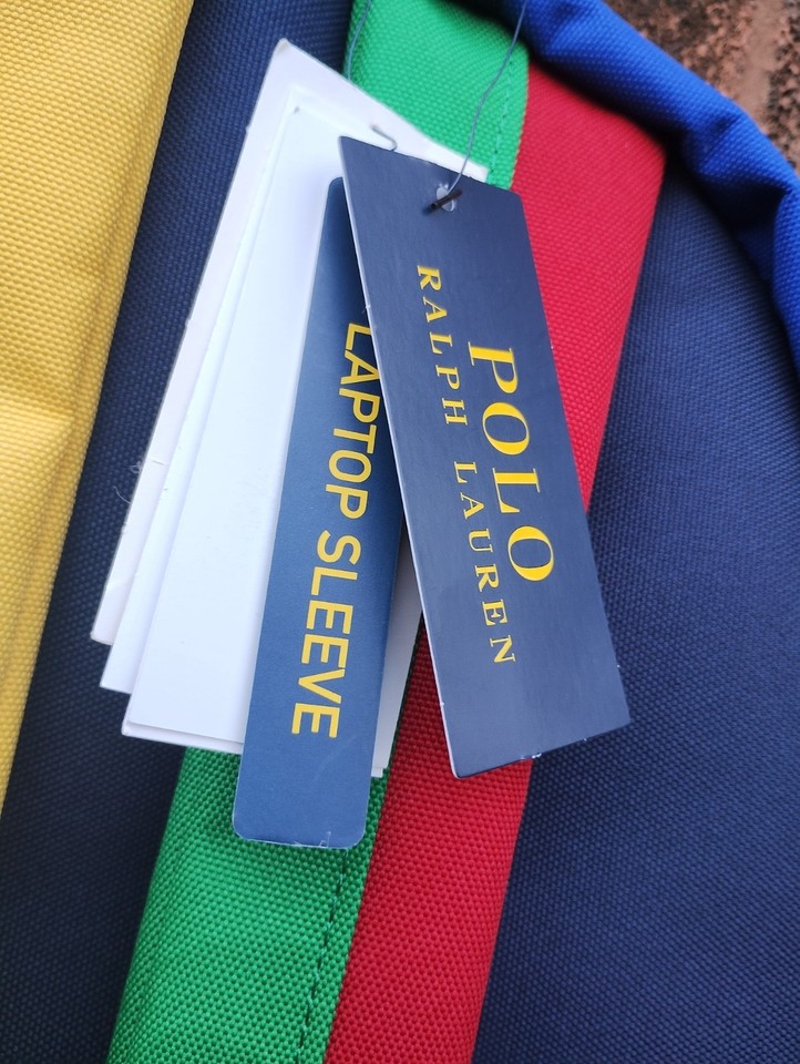 Polo Ralph Lauren Colorblock Multi-Color Backpack Bag 9AR151-E69 New | eBay