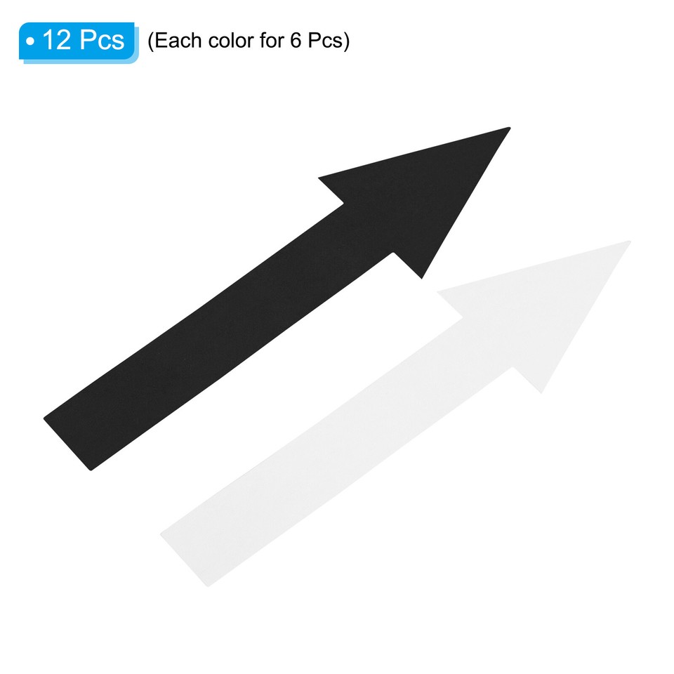 6"x2" Directional Arrow Sticker, 12 Pcs PVC Removable Self Adhesive ...