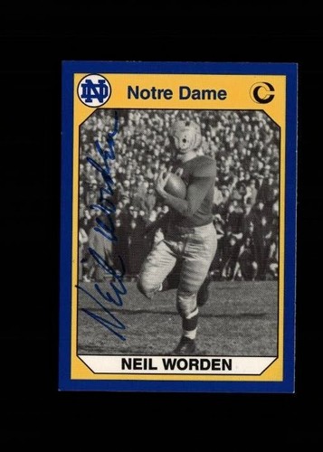 Neil Worden 1990 Notre Dame authentic autographed card | eBay