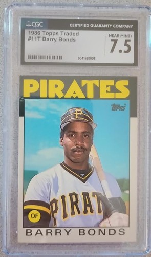 Barry Bonds 1986 Topps Traded Rookie Card #11T Near Mint 7.5 | eBay