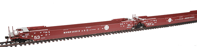 Intermountain ~ HO Scale Maxi IV Intermodal Well Car 3-Unit Set ~ BNSF ...