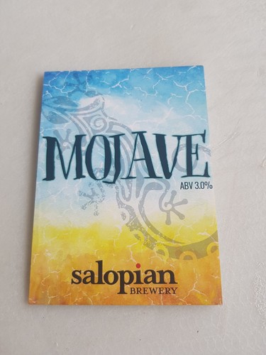 SALOPIAN Brewery " MOJAVE " beer pump Clip / badge NEW | eBay UK