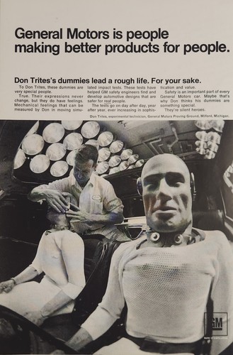 1967 Print Ad General Motors Crash Test Dummies GM Proving Ground ...