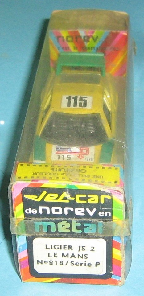 VINTAGE NOREV LIGIER JS 2 LE MANS N 143 NEW IN BOX 70'S TOY 1/43 ...