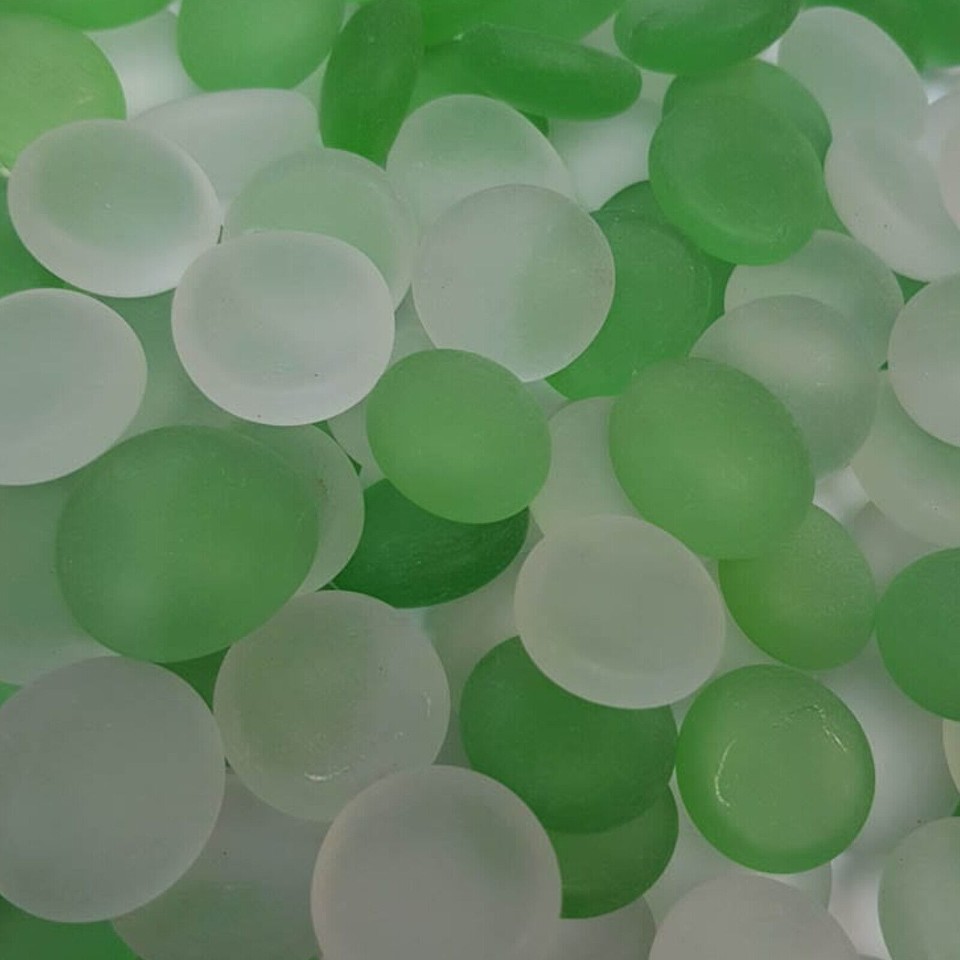 Decorative Round GLASS PEBBLES Stones BEADS 17-20mm *Lots Quantities ...