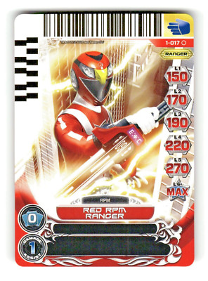Power Rangers Trading Card Game Red RPM Ranger #1-017 | eBay