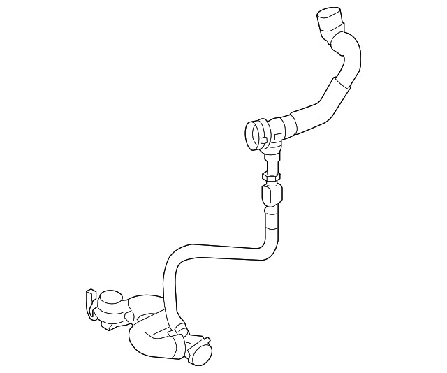 NEU MERCEDES-BENZ E-KLASSE RECHT KÜHLER KÜHLMITTELSCHLAUCH A2535011700 ...