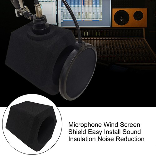 Filter Sound Insulation Noise Reduction Portable Microphone Wind Screen ...