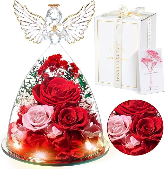 Valentines Day Preserved Real Rose Gift for Women, Forever Rose in ...