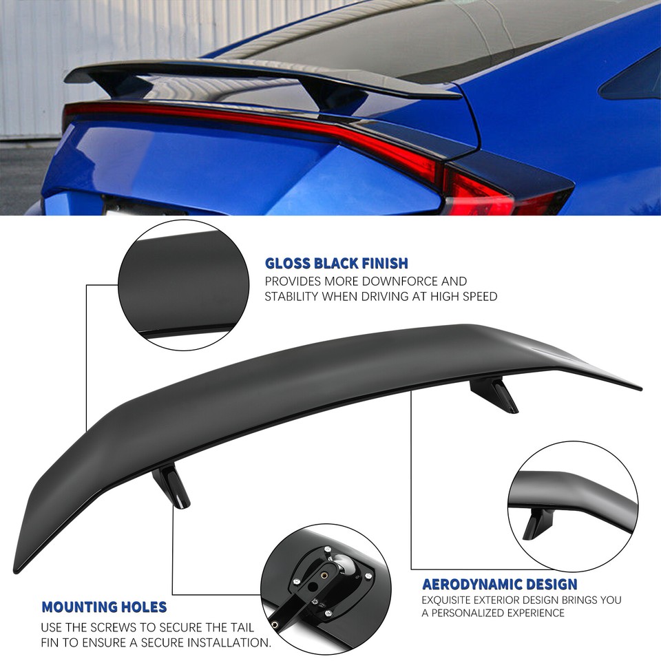 For Lexus LC500 LC500h Coupe 47" Glossy Rear Trunk GT Racing Spoiler ...