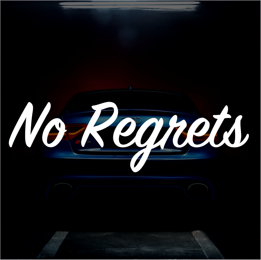 No Regrets Bumper Sticker Vinyl Decal JDM Car Sticker Bomb DOPE Fits ...