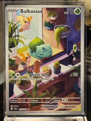 Bulbasaur Pokemon • Illustration Rare • 143/142 Stellar Crown NM | eBay