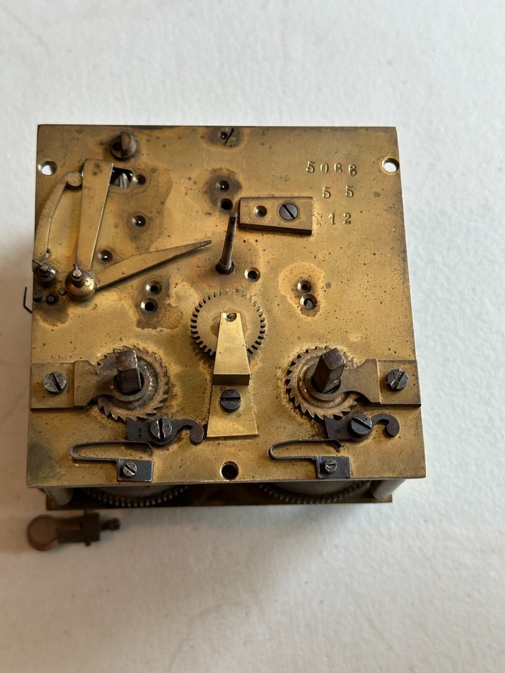 Ad Mougin - Antique French Wall Clock Movement Untested for Parts ...