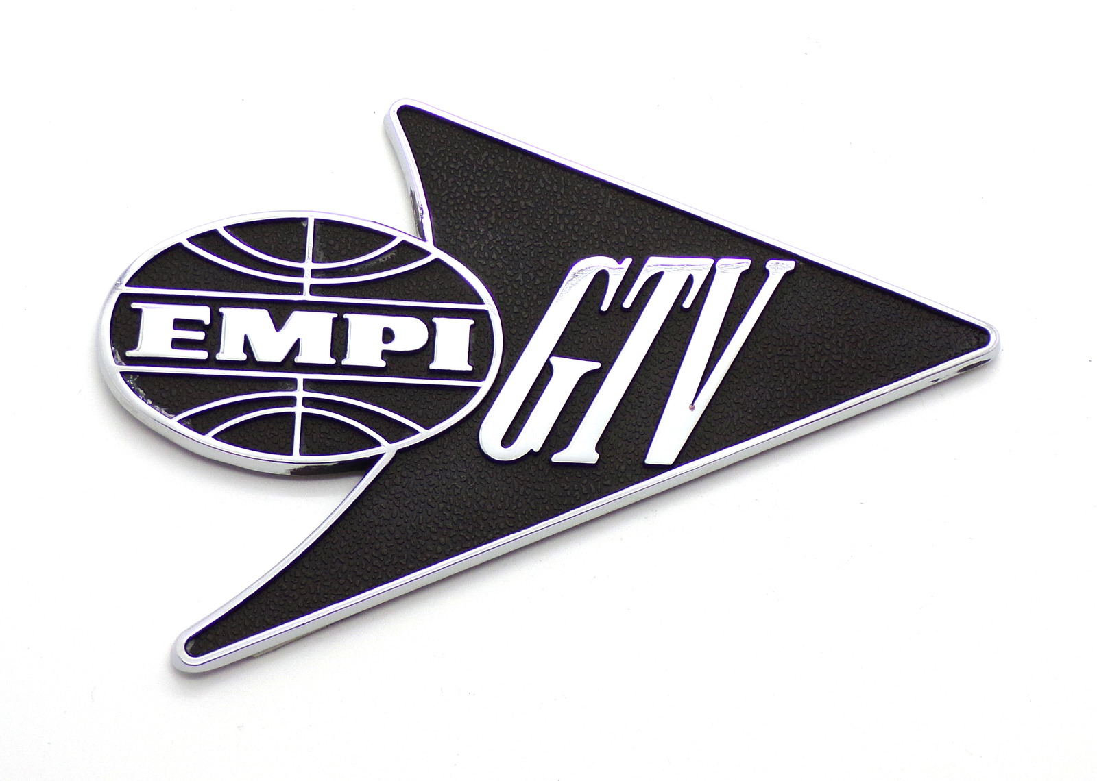 VW Volkswagen Beete Type 1 Cal Look EMPI GTV Emblem Badge Black and ...