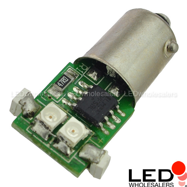 BA9s Miniature Bayonet LED Bulb with Side-Mount 6xSMD3528 24VDC (6-Pack ...