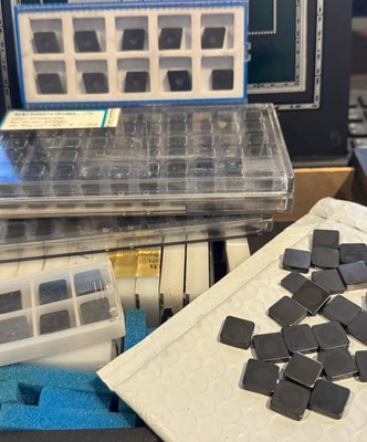 LARGE LOT OF SOLID CBN INSERTS - SNGA & CNGA INSERTS - 800 GRADE - 300 ...