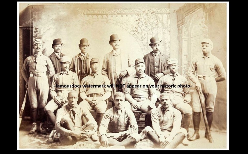 1890 First Black Baseball Team PHOTO Negro Leagues Team MUCH IS NOT ...