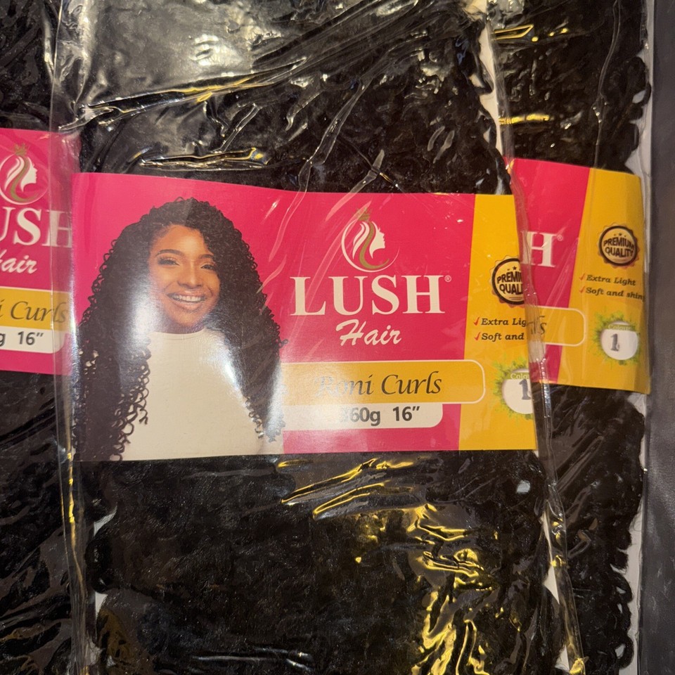 1 X Lush Hair Extension Roni Curls 360g Black. 16 Inches | eBay UK