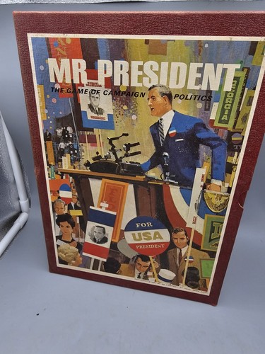 3M Bookshelf Board Game Mr President Vtg MCM 1967 Strategy Card ...