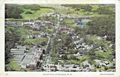 An Aerial View Of Durham, New Hampshire NH 1952 | eBay