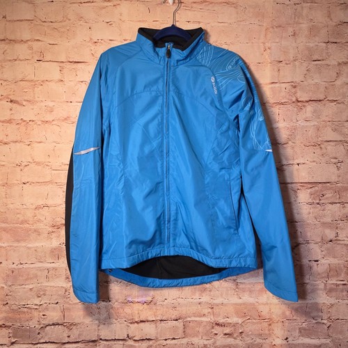 SUGOi Womens RPM Thermal Jacket Blue Black Medium Cycling Windbreaker ...