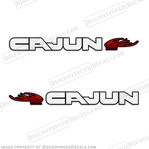 Fits Cajun Bass Boat Decals (Set of 2) Style 2 - 18" Long | eBay