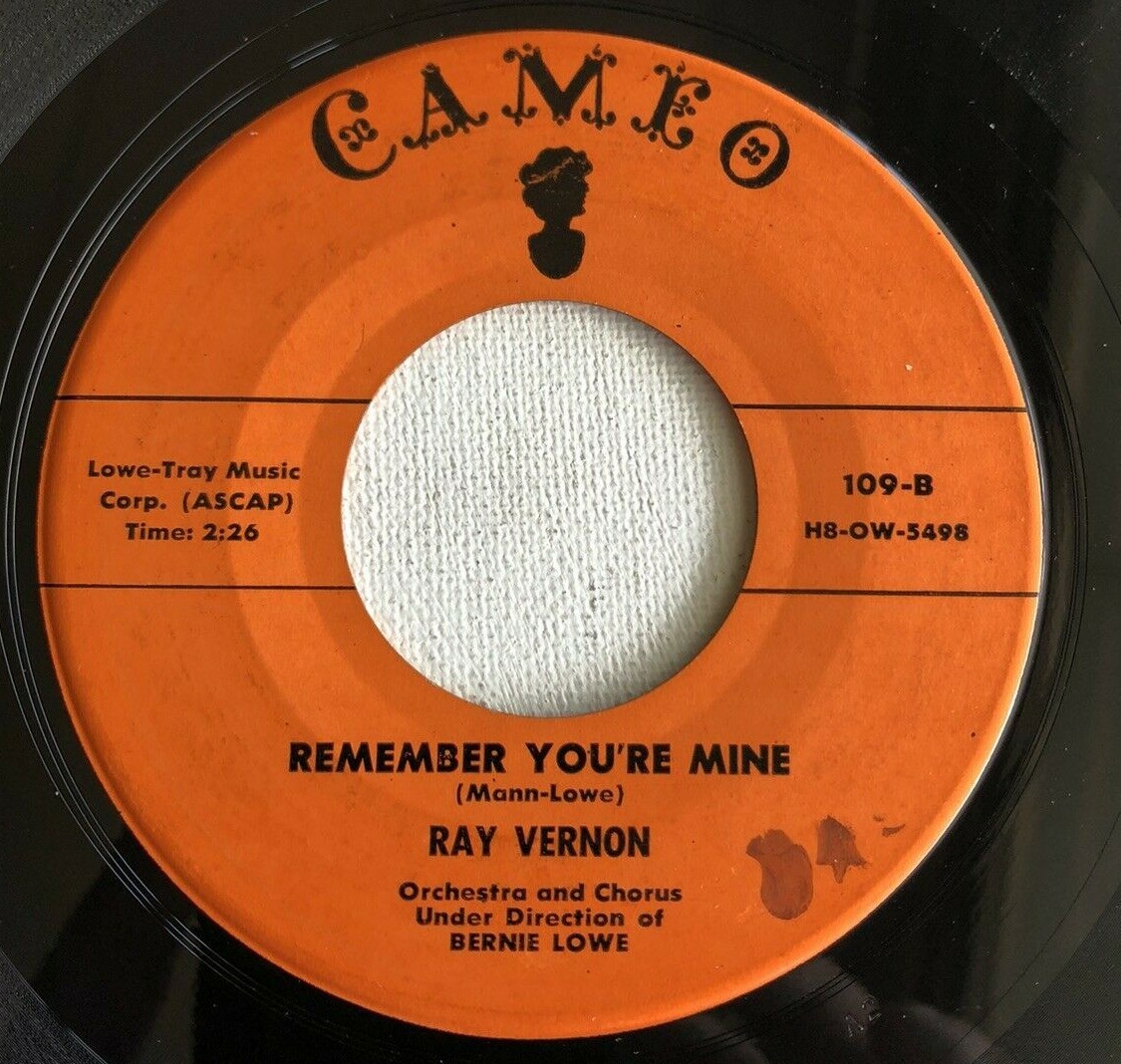 RAY VERNON, EVIL ANGEL, CAMEO#109, R&B 45 RECORD, 1957 | eBay