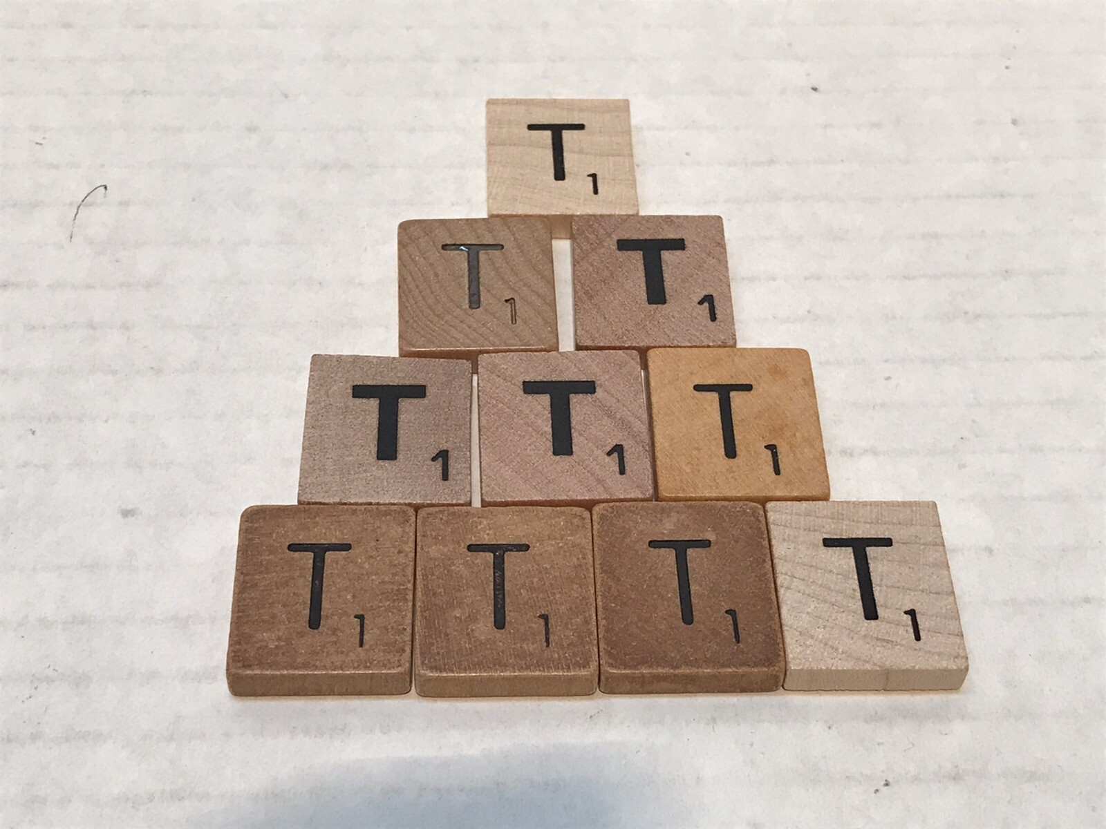 10 Scrabble Letter T Tiles for Replacement Use or Crafting | eBay