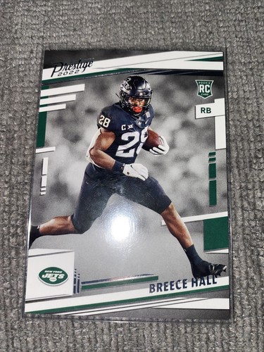 2022 Panini Prestige NFL Breece Hall Rookie Card #313 New York Jets ...