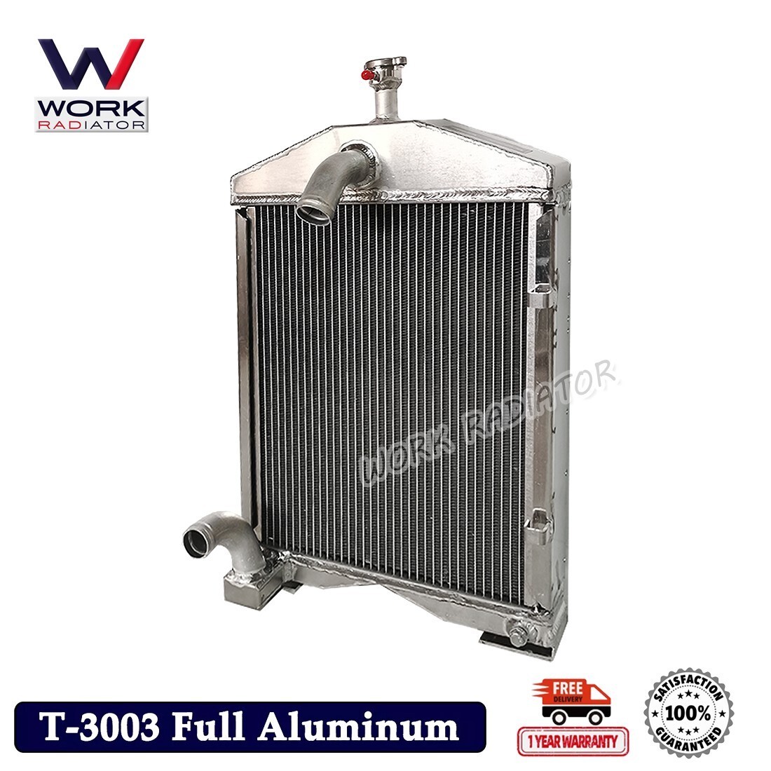 8N8005 Full Aluminum Tractor Radiator Fit Ford 8N 9N 2N Models 86551430 ...