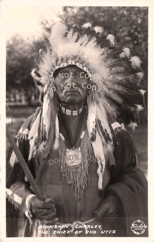 RPPC Sapiah Buckskin Charley Chief Utes Southern Ute Indians Photo ...