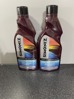 2 X Simoniz Dark Red Car Polish Colour Magic & Wax Enriched To Revive ...