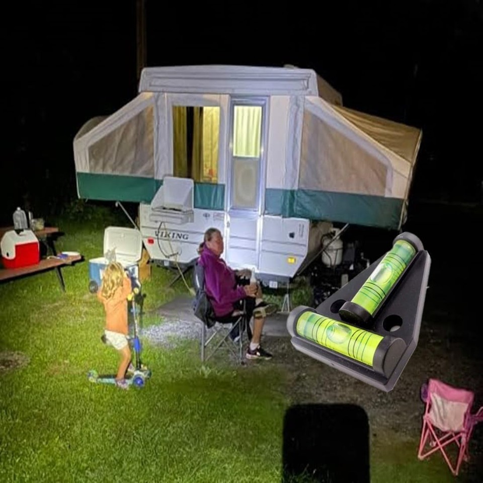 4Pcs RV T Level Cross Check Levelers Bubble Levels Use for RVs, Camper ...