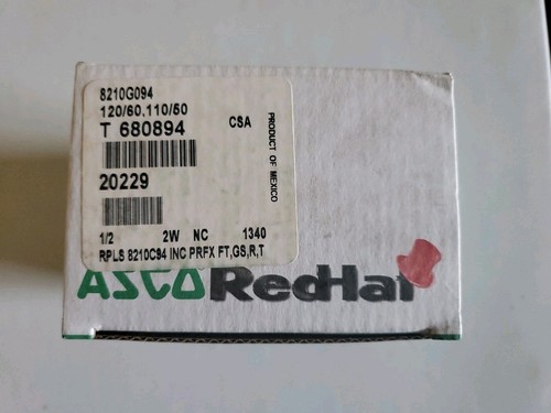 ASCO Redhat Solenoid Valve 8210G094 110/120v, 150PSI, 1/2" | eBay