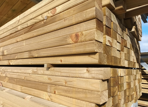 C16 Treated Kiln Dried Timber - 45 x 70 x 2400/3000mm - All Lengths ...